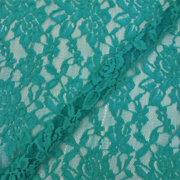 Turquoise Lace Fabric - Etsy