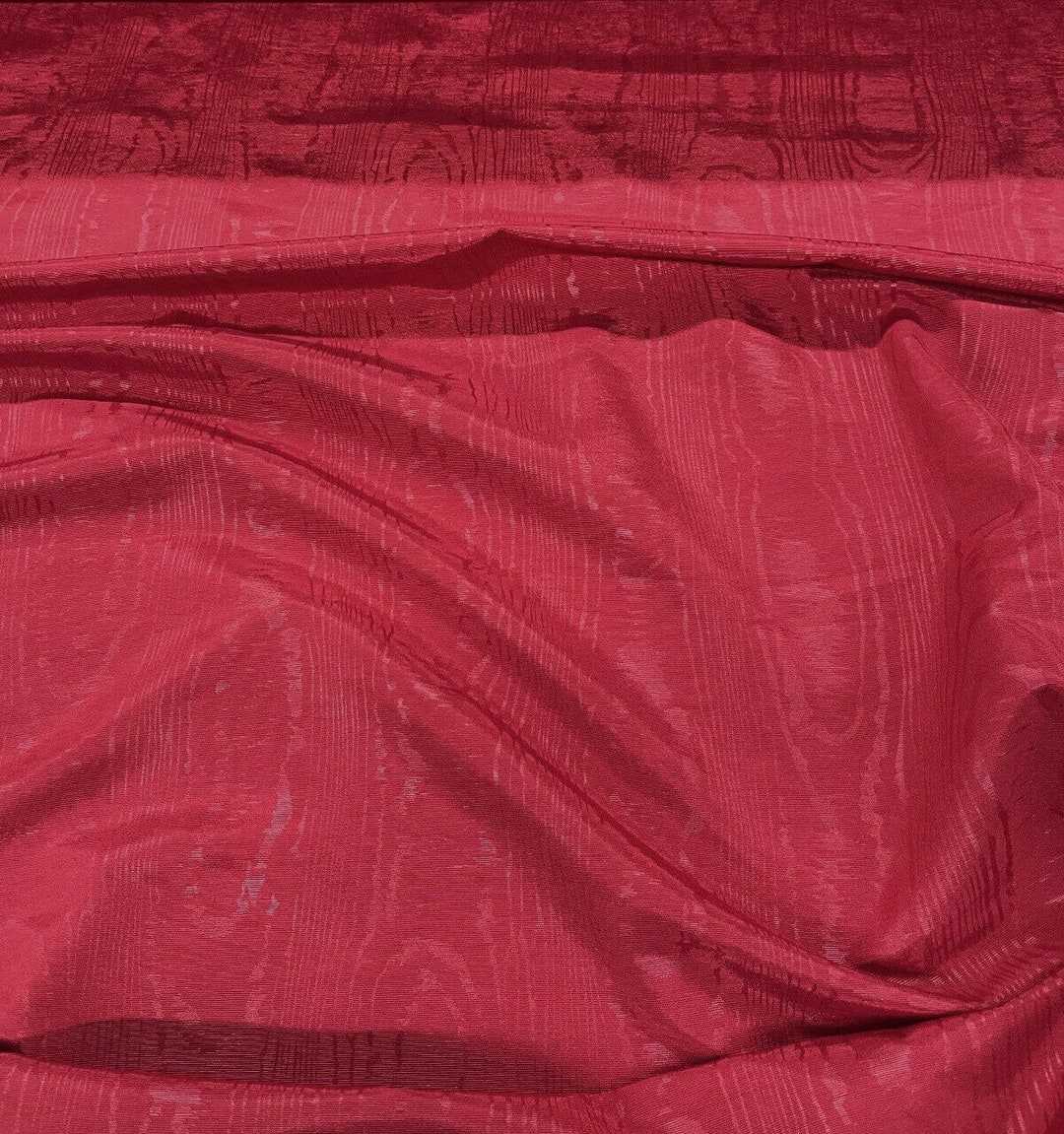 Red Moire' Bengaline Faille Fabric by the Yard Re-orderable - Etsy