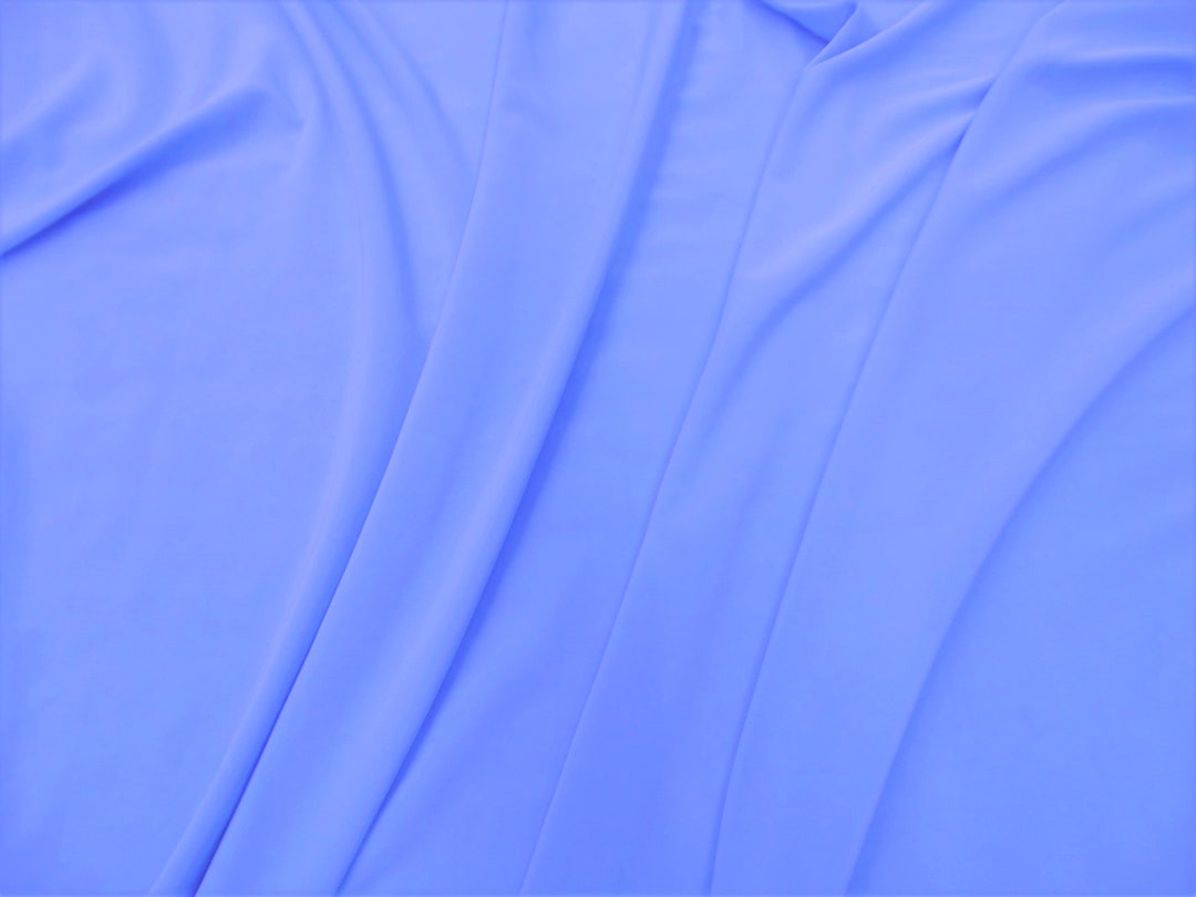 Baby Blue Light Weight 4 Way Stretch Polyester Spandex Lining Fabric by ...
