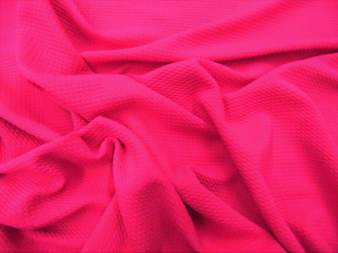 Hot Pink Bullet Liverpool Textured 4 Way Stretch Fabric by the Yard - Etsy
