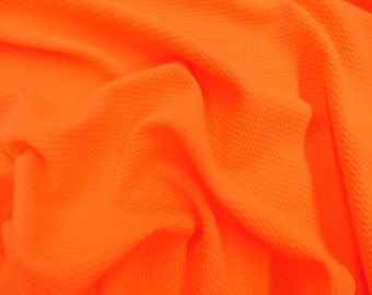 Shiny 4 Way Stretch Neon Orange Latex With Thick Spandex - Etsy