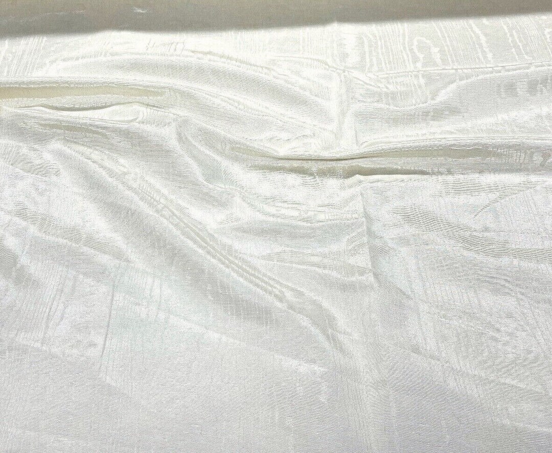 Ivory Moire' Bengaline Faille Fabric by the Yard Re-orderable - Etsy