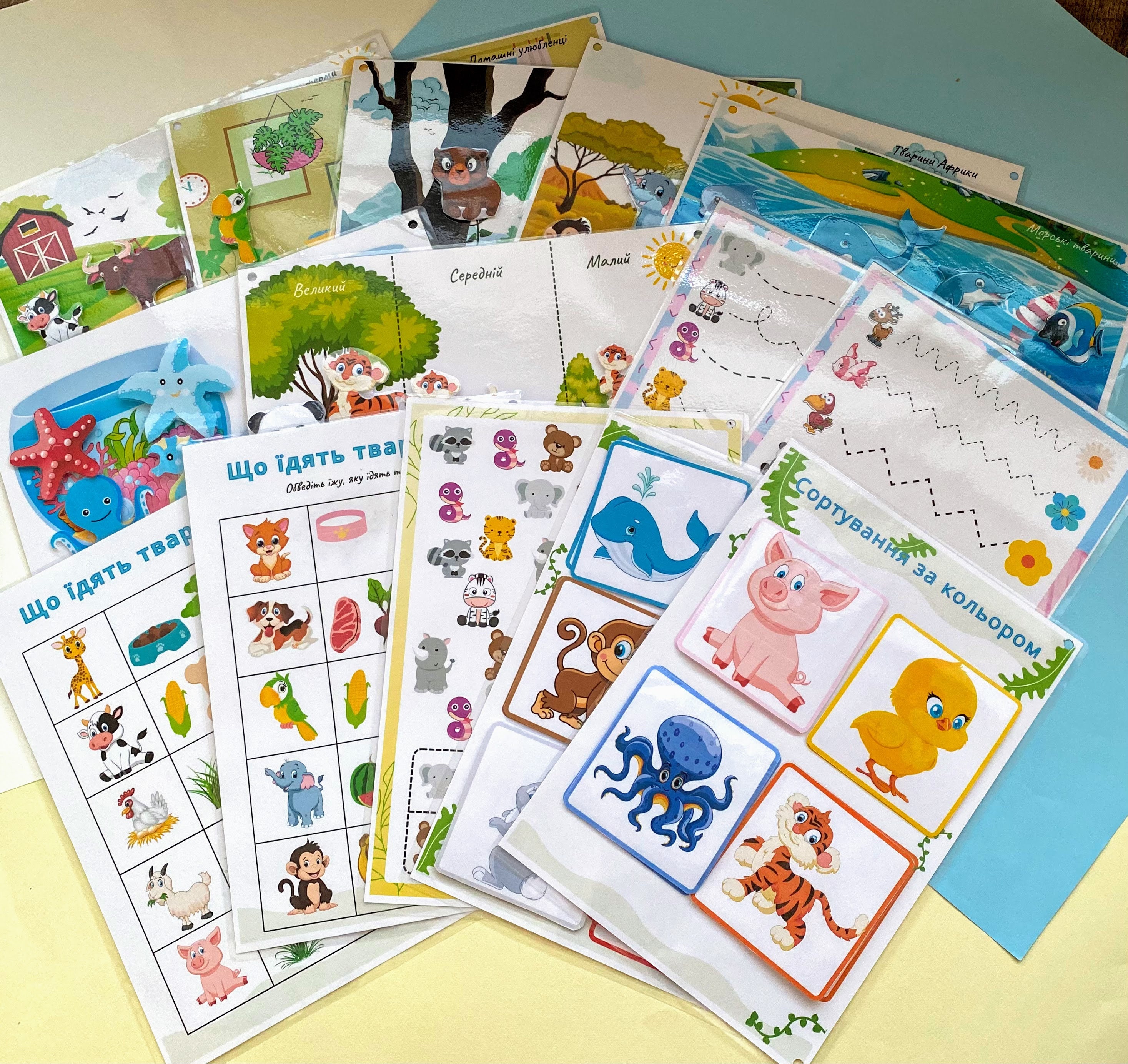 Animal Book Bundle Sea Animals Coloring Pages Shadow - Etsy