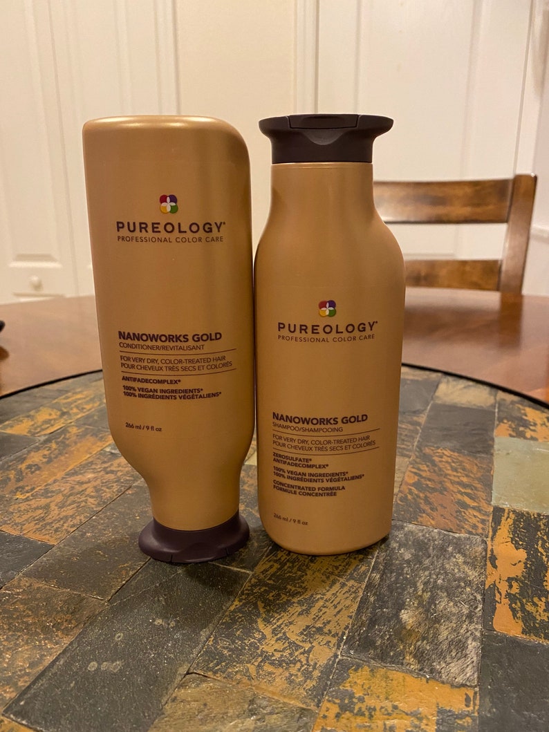 Pureology Shampoo Conditioner Multi Hair Type Nanoworks Gold - Etsy