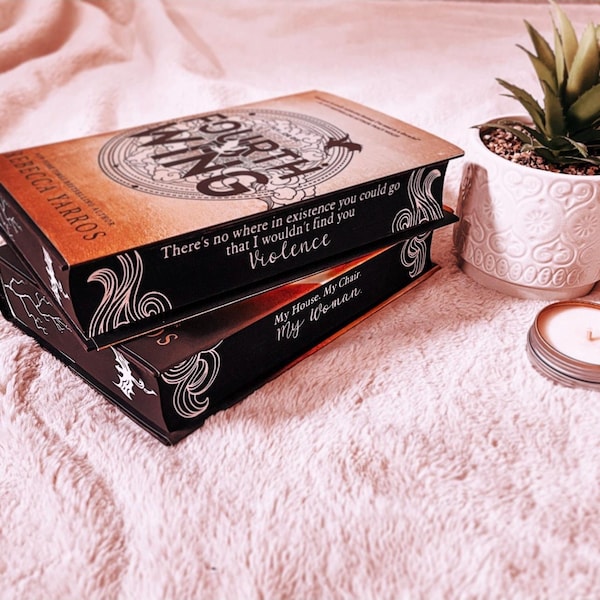 Fourth Wing Book Sprayed Edge - Etsy