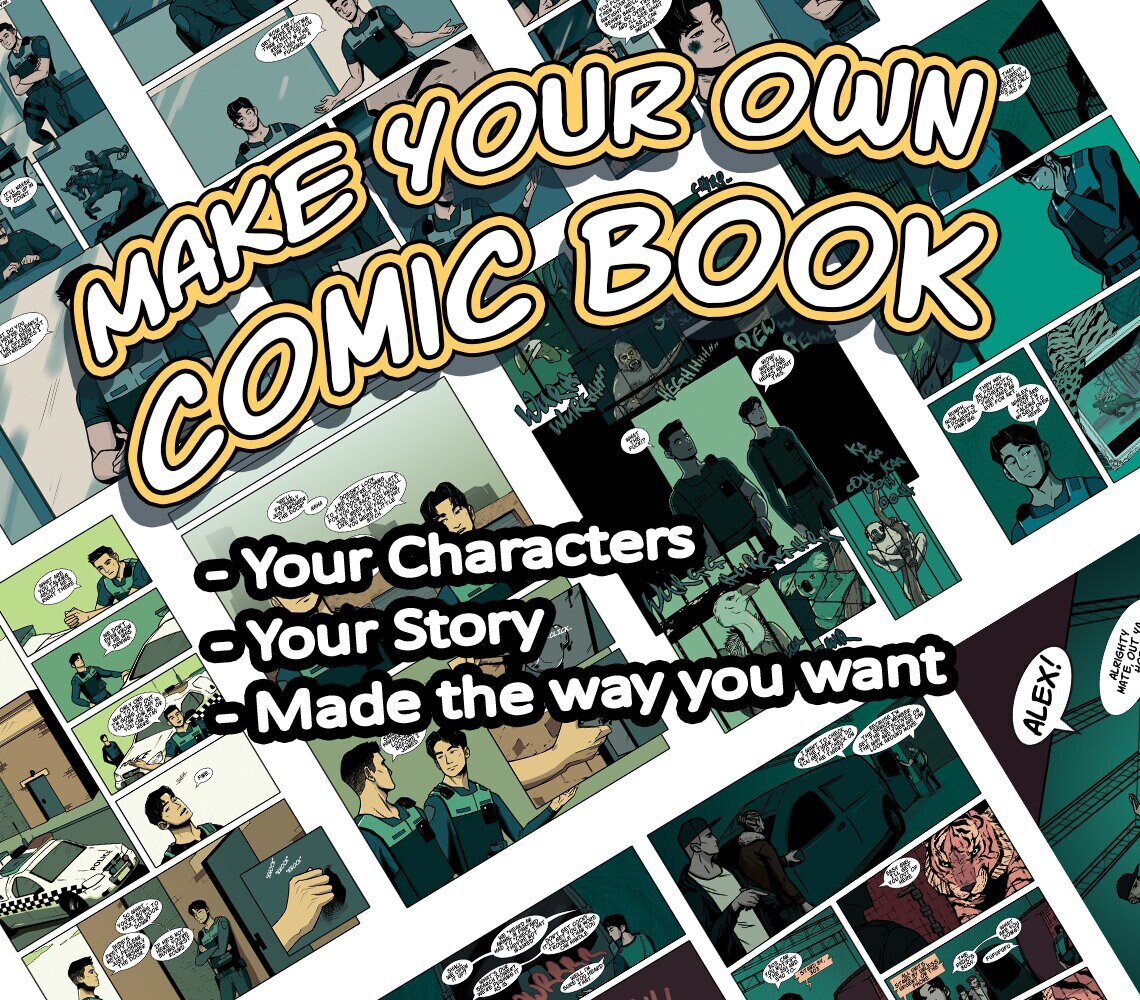 Custom Digital Comic Make Your Story Into a Comic Book. | Etsy