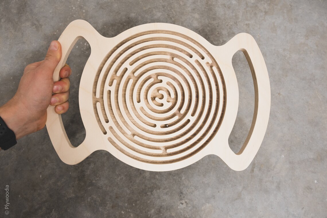 Wooden Labyrinth Toy, Educational Montessori Wood Game, Eco Friendly ...