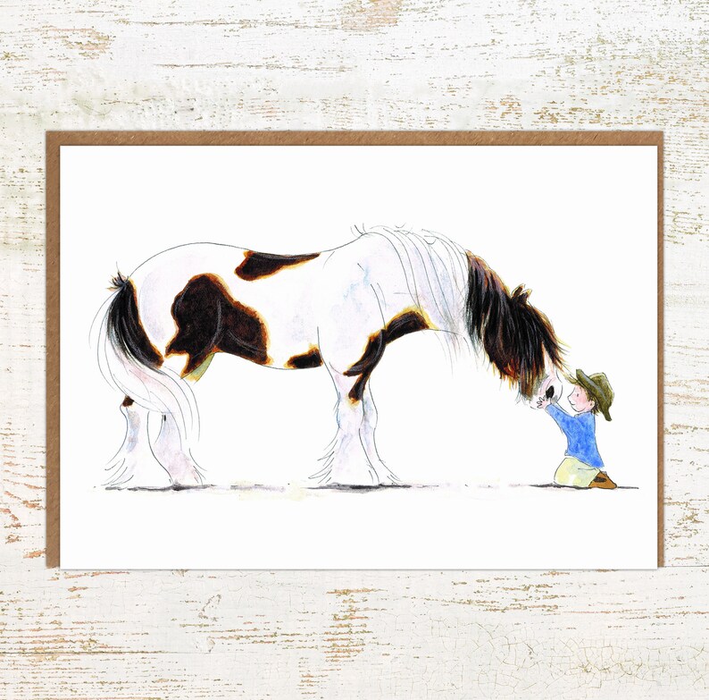 Clydie Moment - Shire/clydesdale/heavy Horse Greetings and Birthday ...