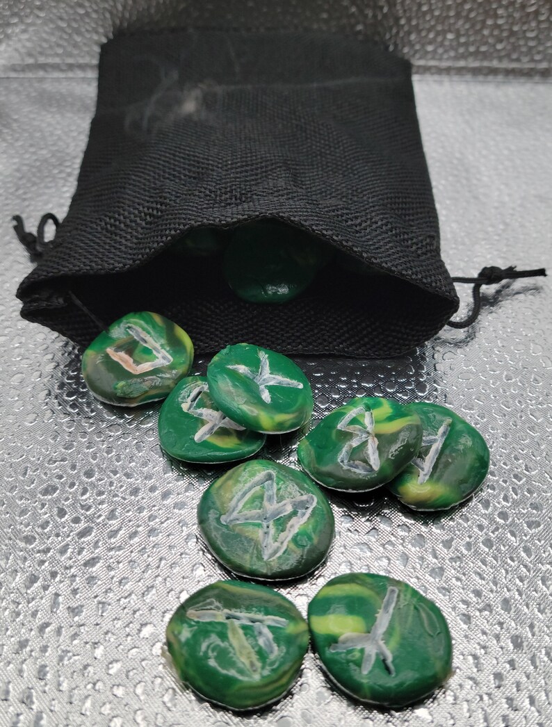 Clay Monochromatic Norse Pagan Runes - Etsy