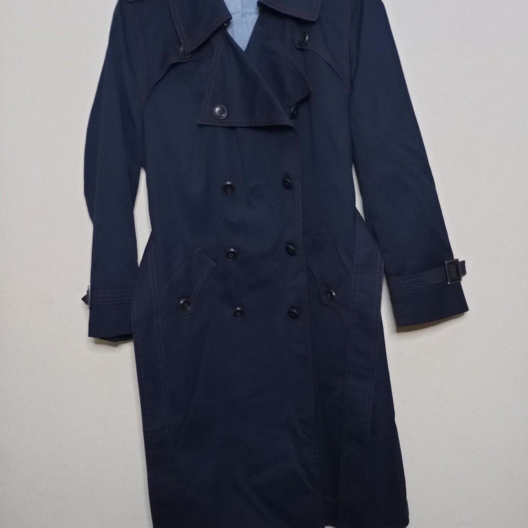 80s Misty Harbor Trench Coat - Etsy