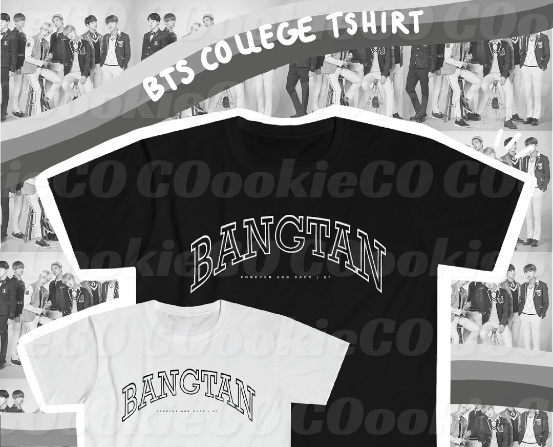 BTS College Bangtan Kpop Tshirt - Etsy