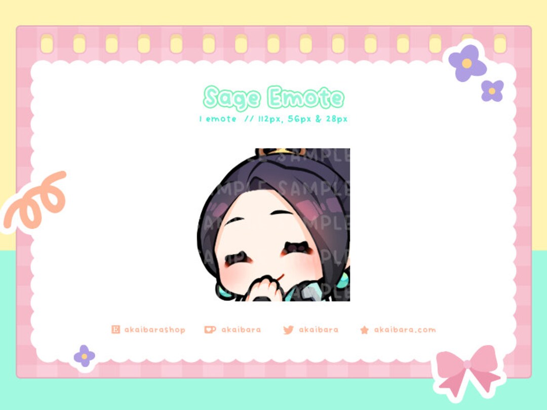 Valorant Sage Giggle Emote | Twitch/discord - Etsy