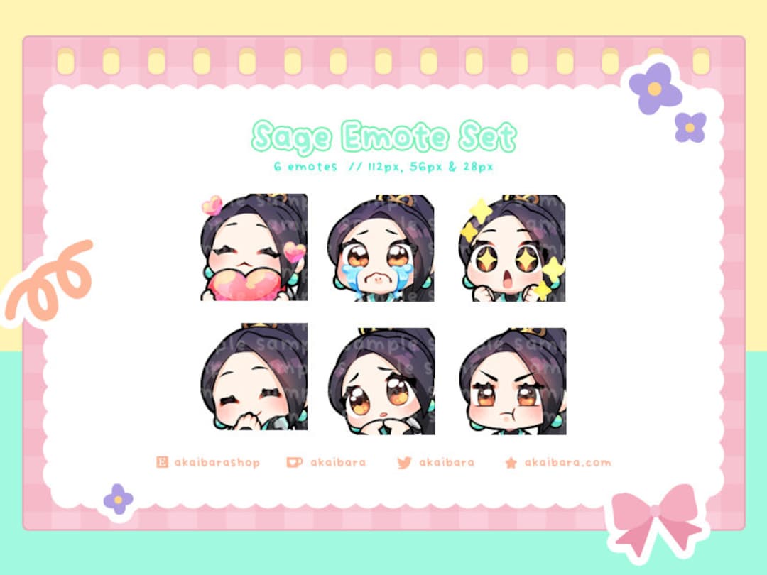 Valorant Sage Emote Set | Twitch/discord - Etsy Canada