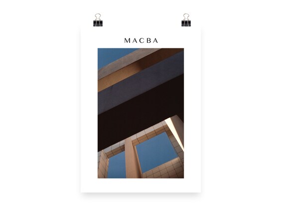 MACBA Barcelona Travel Poster Photo Print Wall Art Decor | Etsy