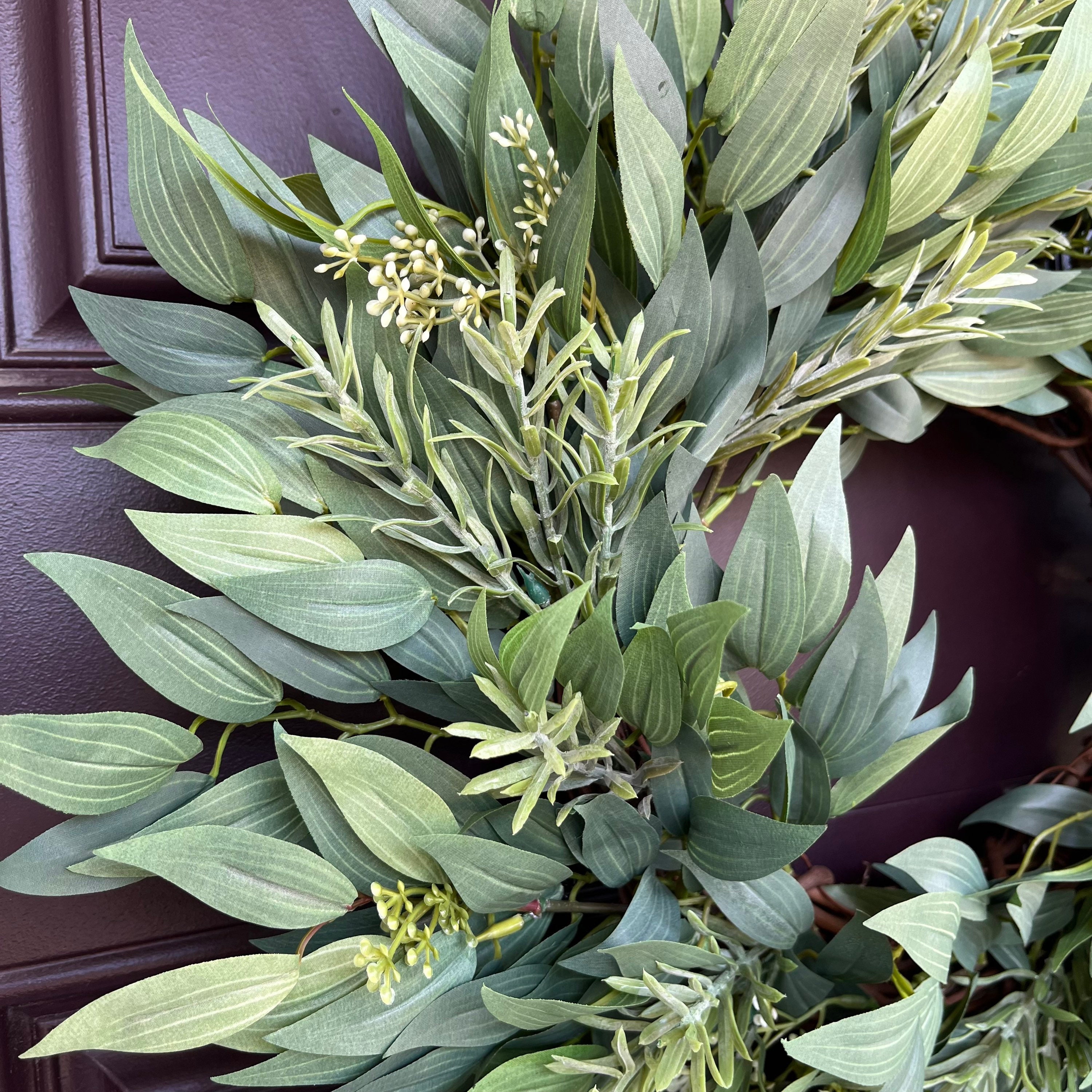 All Seasons Greenery Front Door Wreath Year Round Front Door - Etsy