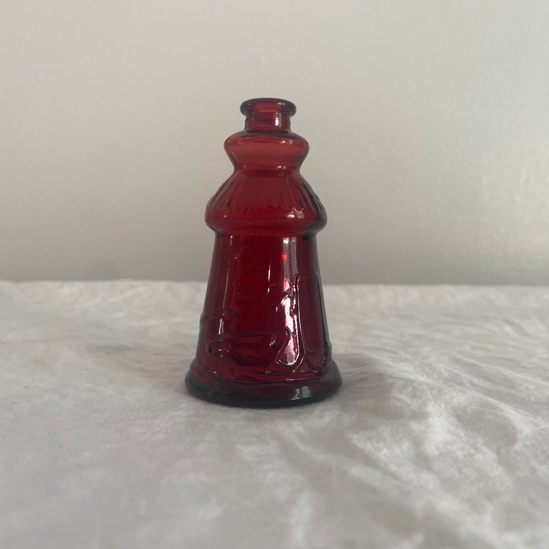 Vintage Wheaton Ruby Red Glass Cape May Bitters Bottle - Etsy