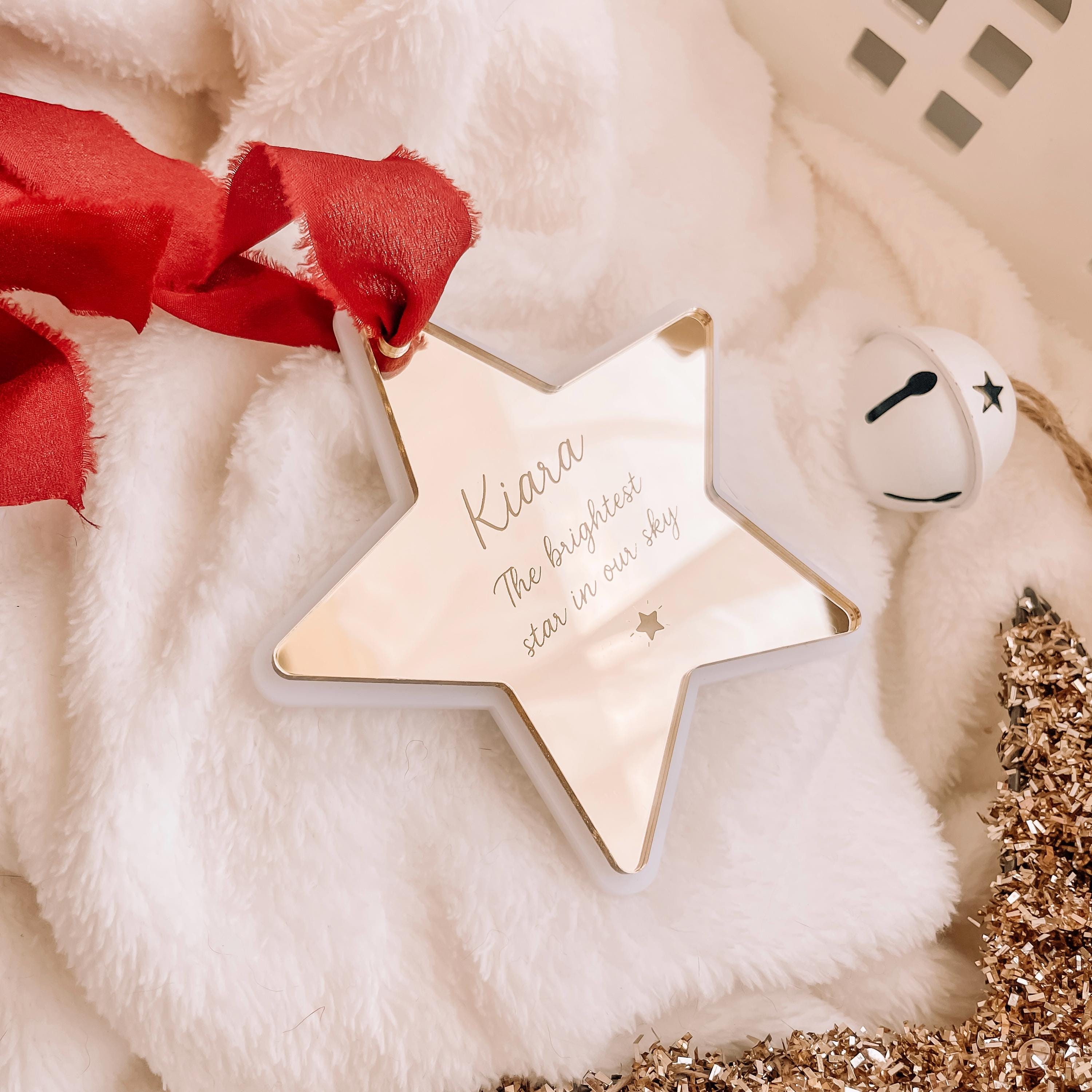 Personalised Memorial Star Bauble | the Brightest Star in Our Sky ...