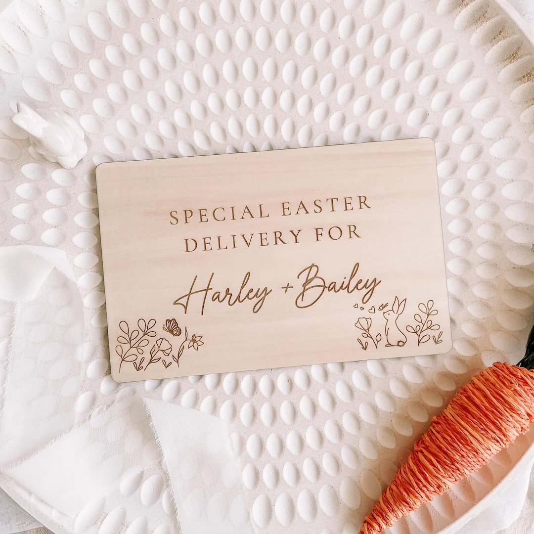 Easter Crate Plaque | PLAQUE ONLY| Personalised Easter Plaque | My ...