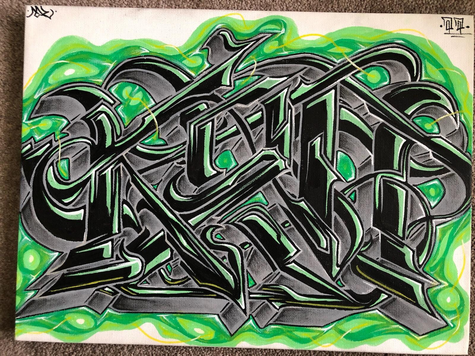 Custom Graffiti Canvas sizes Vary - Etsy