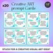 ART TASK Prompt Cards- Creative Idea Cards, Art Ideas, Art Prompt, Art ...
