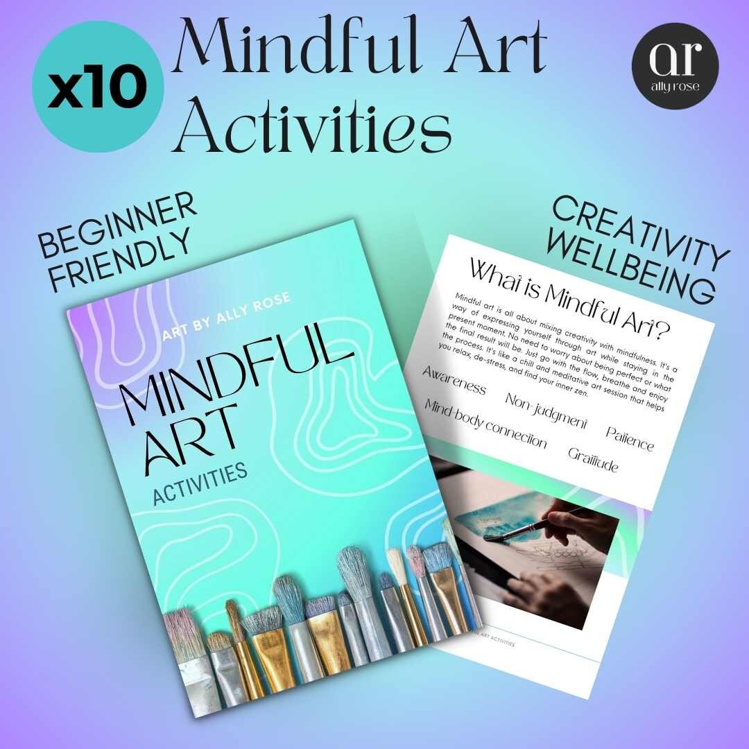 MINDFUL ART Activity Book- Art Activities, Drawing, Watercolour, How To ...