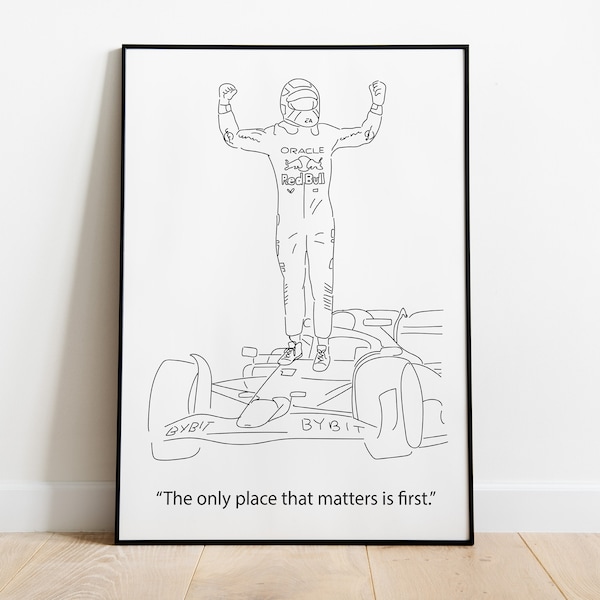 F1 Line Print - Etsy