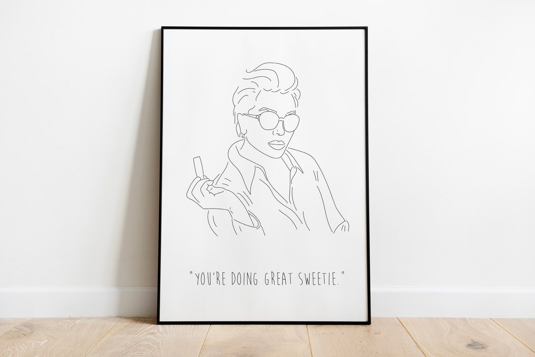 Kris Jenner Line -DIGITAL Download- Art Print, Line Drawing ...