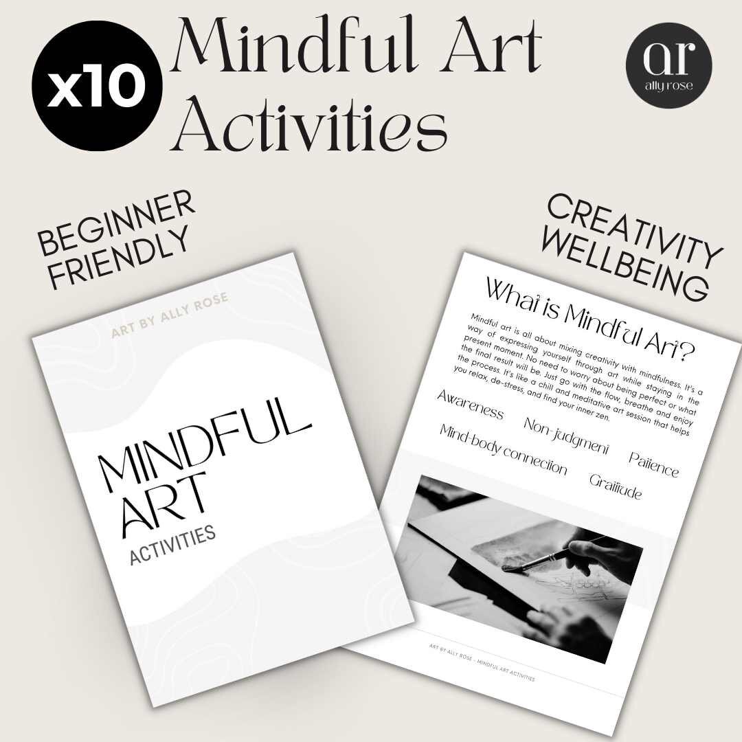 MINDFUL ART Activity Book Minimal Design Art Activities - Etsy