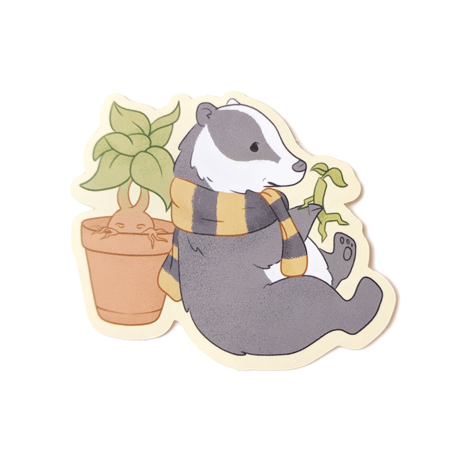 Badger Mascot Sticker Decal - Etsy