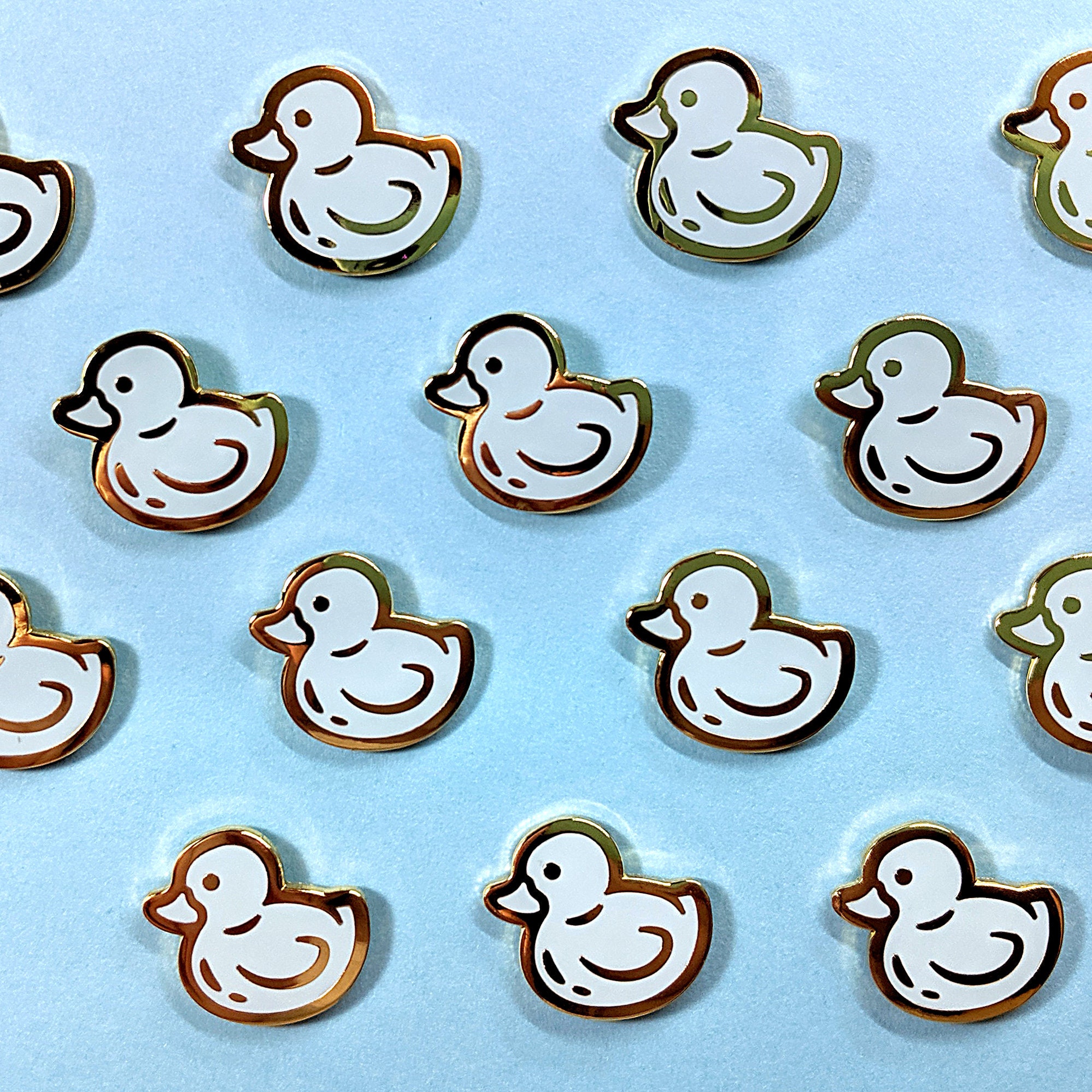 Pastel Blue Rubber Duck Hard Enamel Pin - Etsy