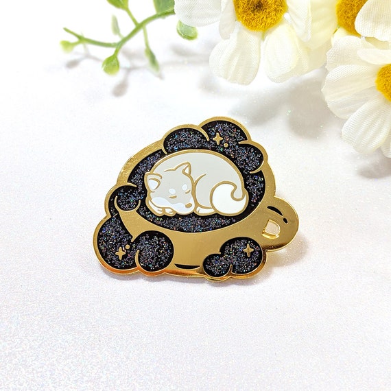 Celestial Teacup Shiba Inu Hard Enamel Pin | Etsy
