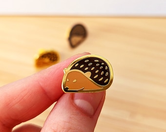 Hedgehog Pin Hedgehog Enamel Pin Hedgehog Lapel Pin Gold - Etsy