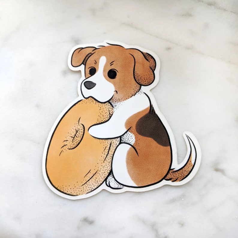 Beagle Bagel Vinyl Sticker Decal - Etsy