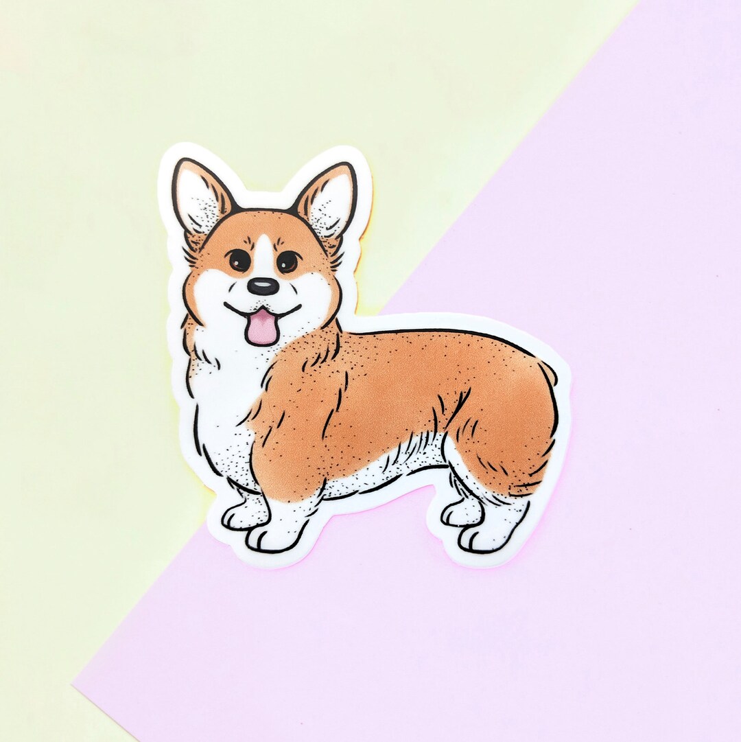 Welsh Corgi Sticker Decal - Etsy