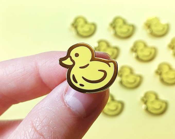 Rubber Duck Hard Enamel Pin - Etsy