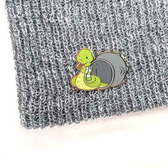 Snake Mascot Hard Enamel Pin | Etsy