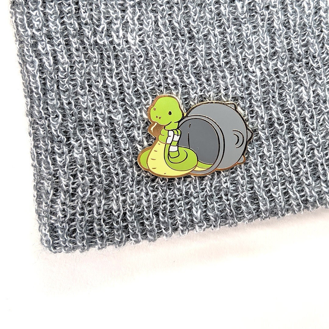 Snake Mascot Hard Enamel Pin - Etsy