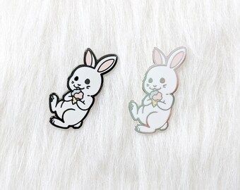 White Rabbit Candy Enamel Pin - Etsy