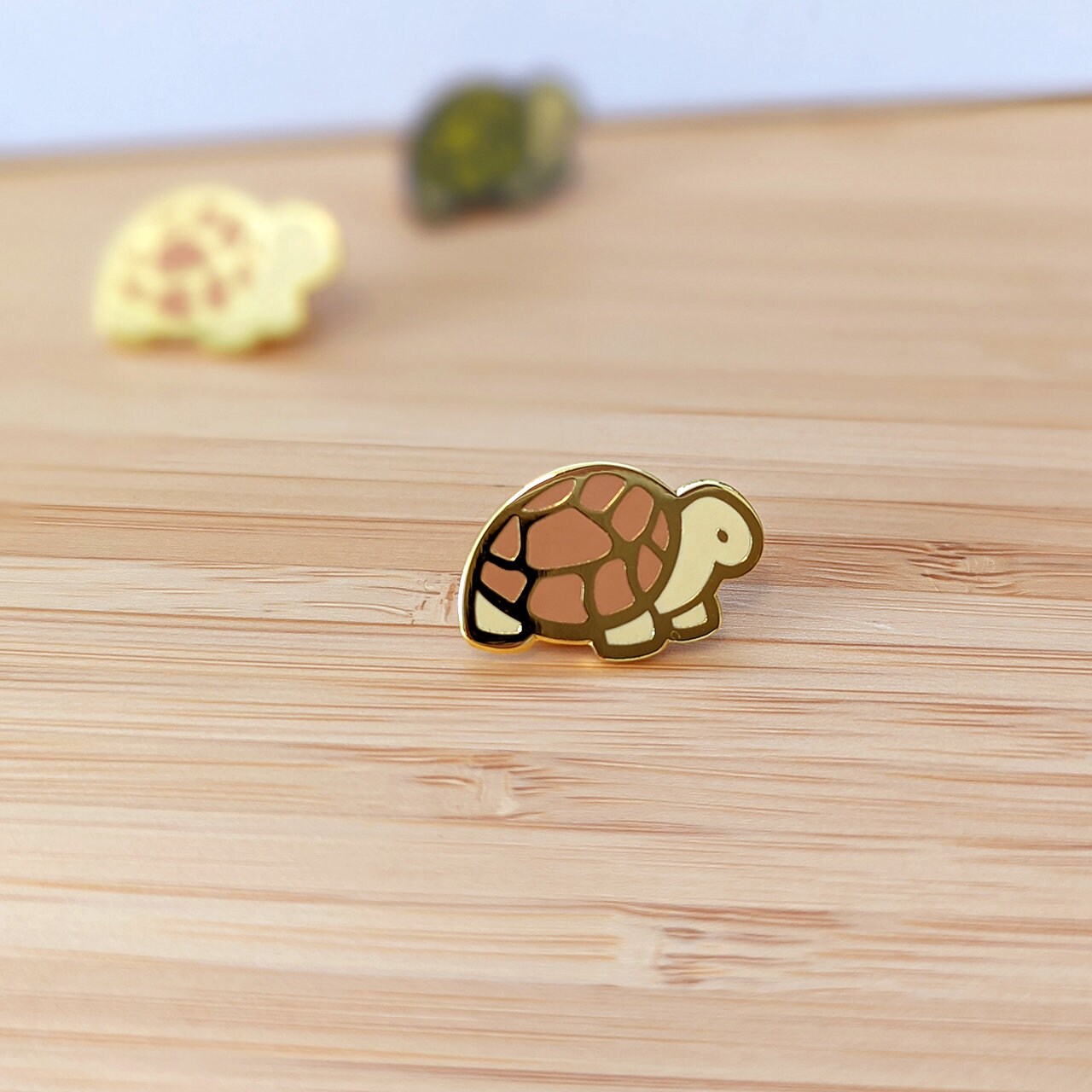 Tortoise Hard Enamel Pin | Etsy