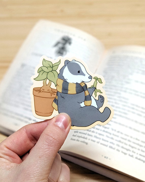 Badger Mascot Sticker Decal | Etsy