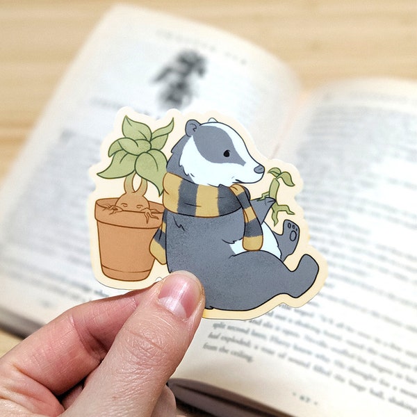 Badger Mascot Sticker - Etsy