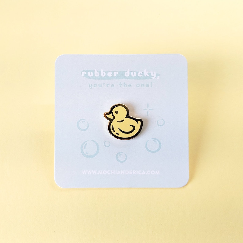 Rubber Duck Hard Enamel Pin - Etsy