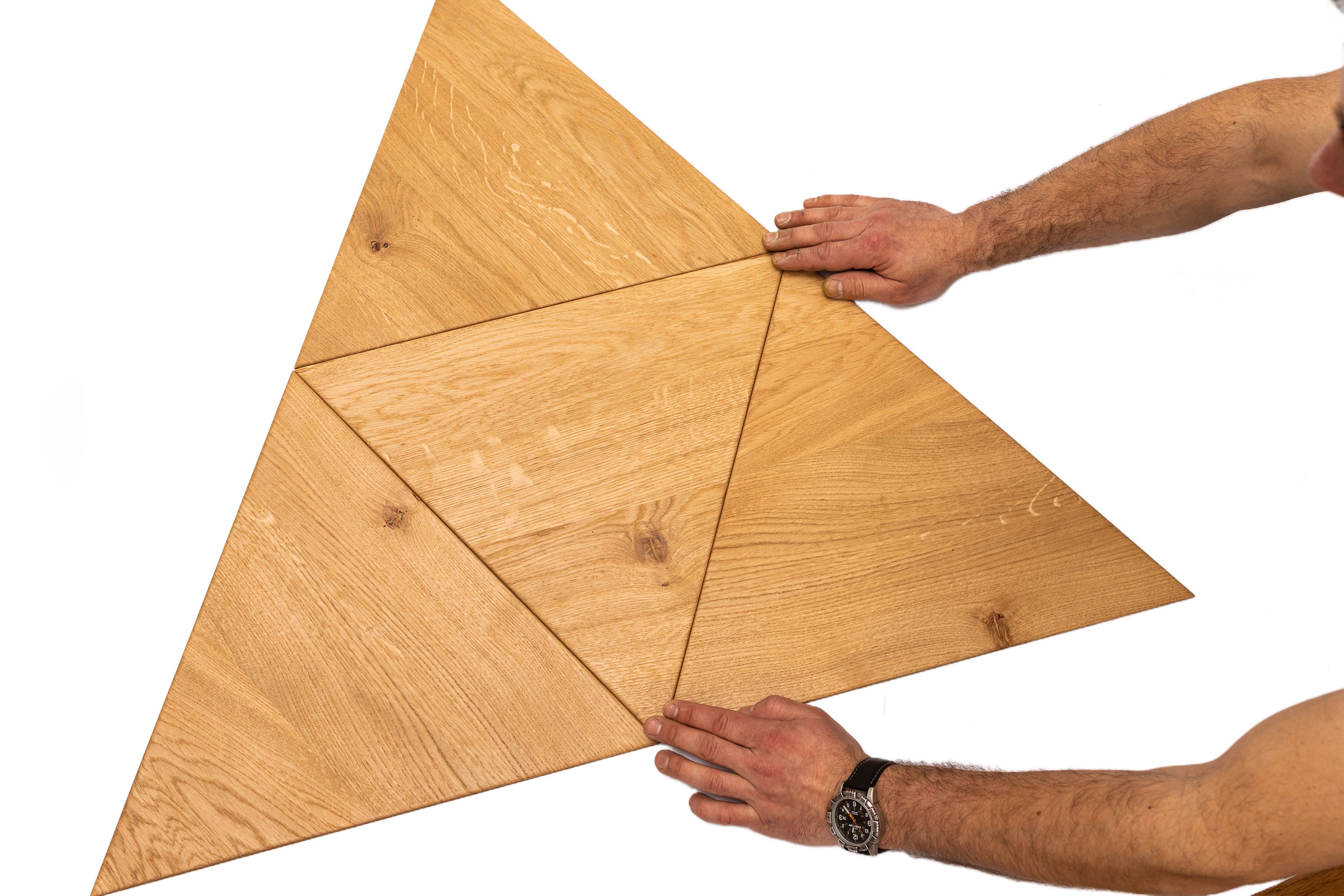 Wooden Triangles Panels With Knots Wooden Interior Decorative Slats Wall Panels OAK WOOD - Etsy