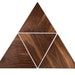 Wooden Triangles Panels With Knots Wooden Interior Decorative - Etsy