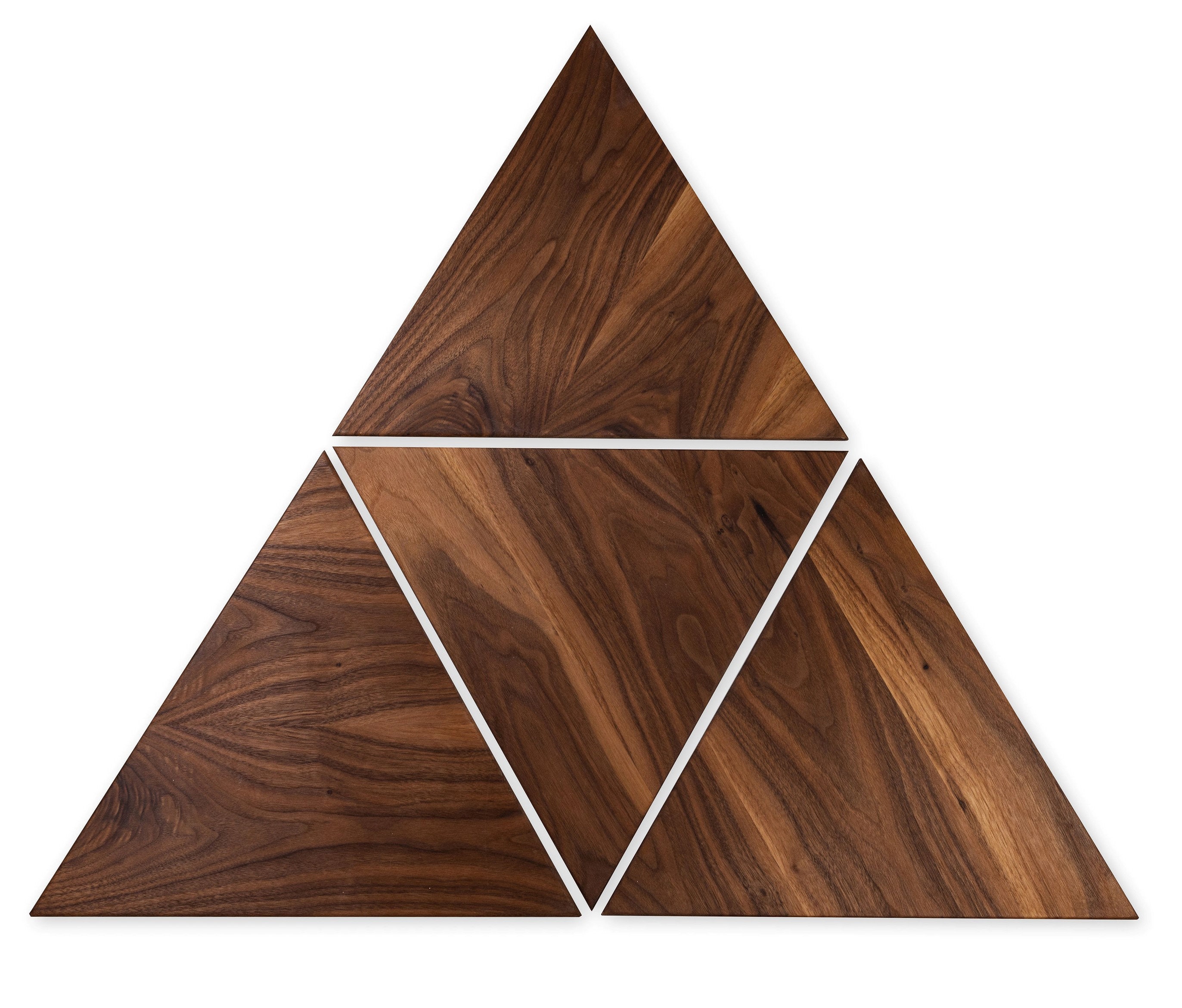Wooden Triangles Panels With Knots Wooden Interior Decorative Slats ...