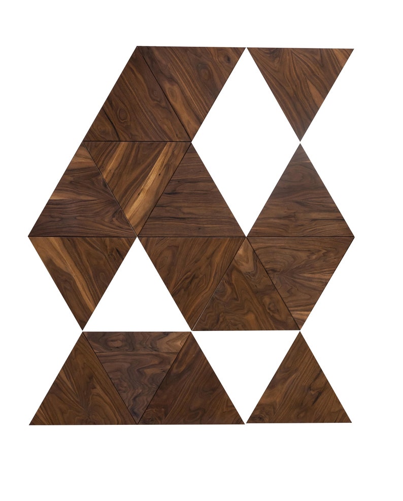 Wooden Triangles Wood Panels wooden Interior Decorative Slats - Etsy