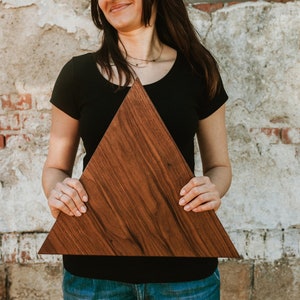 Wooden Triangles Wood Panels -wooden Interior Decorative Slats Wall ...