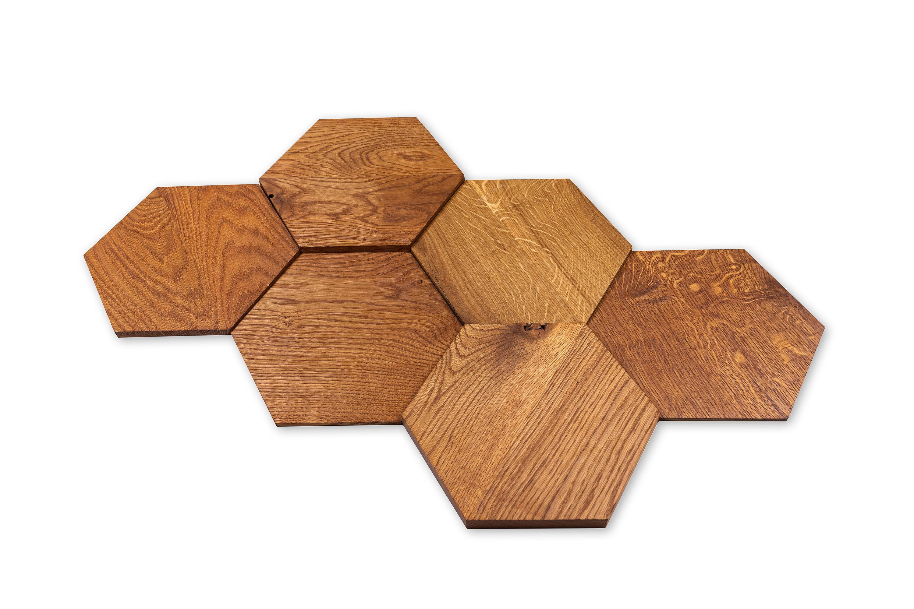 3D Wooden Panels -wooden Interior Decorative Slats Wall Panels Hexagons ...