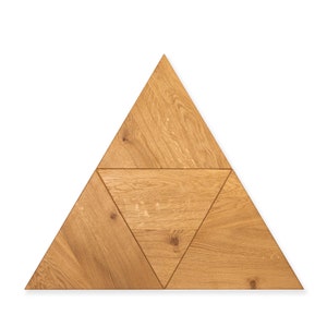 Wooden Triangles Panels With Knots Wooden Interior Decorative Slats Wall Panels OAK WOOD - Etsy