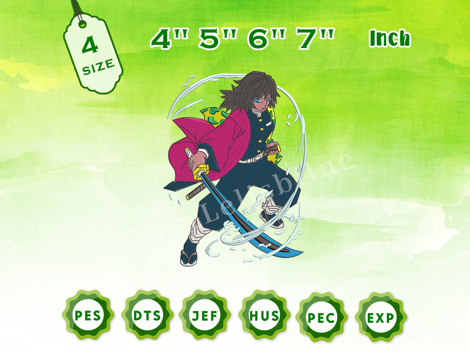 Sewing & Fiber Craft Supplies & Tools Anime Embroidery Design ...